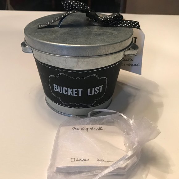 Other | Brand New Bucket List Tin Bucket With Cards | Poshmark